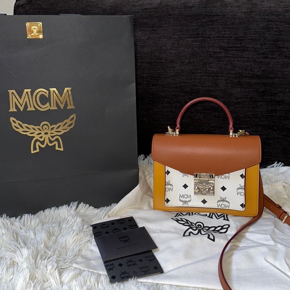 MCM | Bags | Mcm Patricia Satchel Crossbody Top Handle Bag | Poshmark